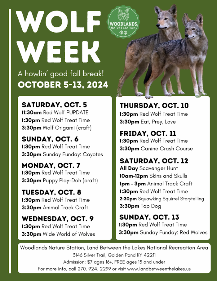 Wolf Week at Woodlands Nature Station